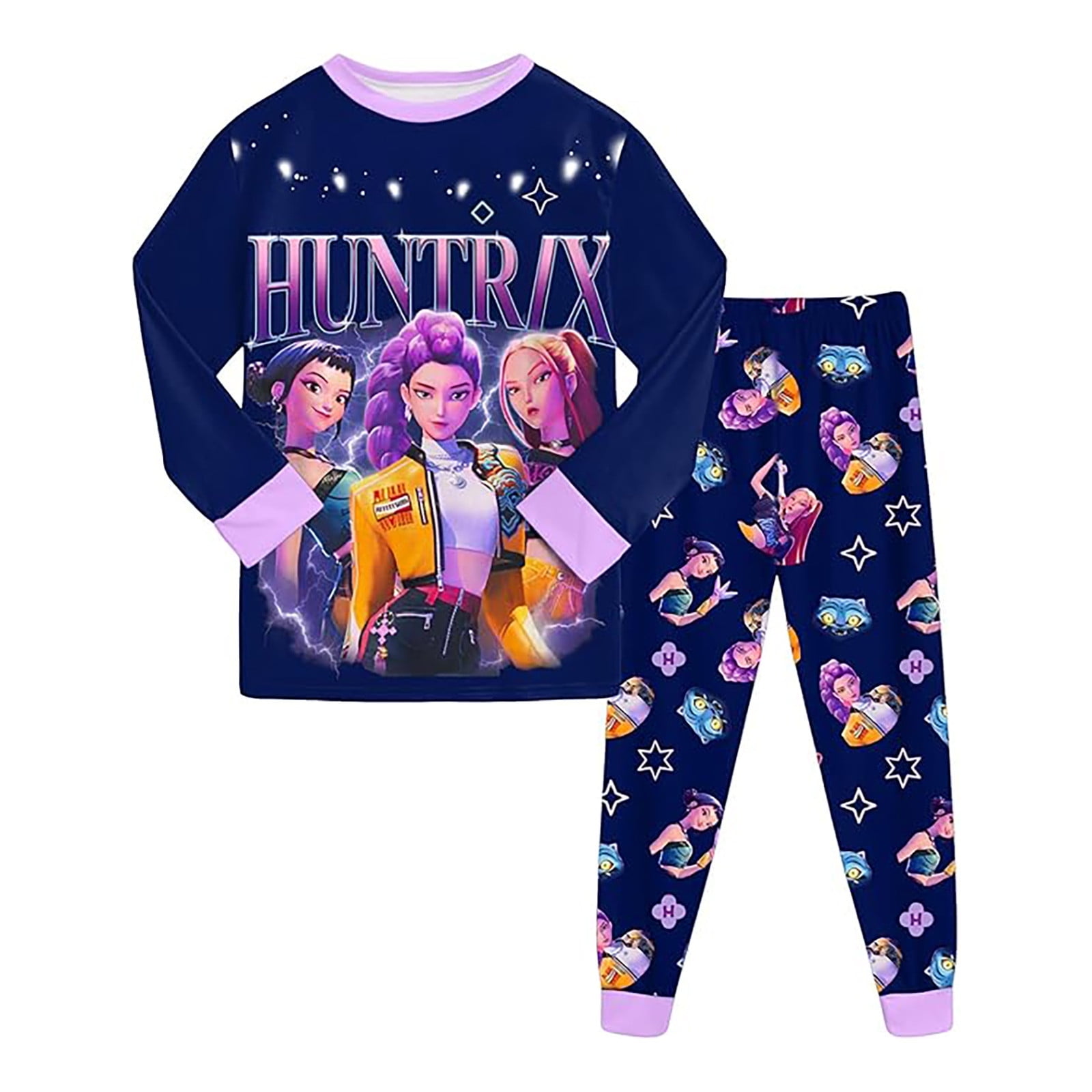 Click here for Liyamei Stylish Witch Graphic Print Outfit For Gir... prices