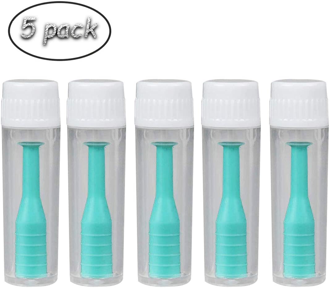 5 Pack Hard Contact Lens Insertion & Remover Tool RGP Plunger for Hard ...