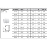 Lesso America 436-053 (10 Pack), Plumbing, PVC Pipe Fitting ,Reducing ...