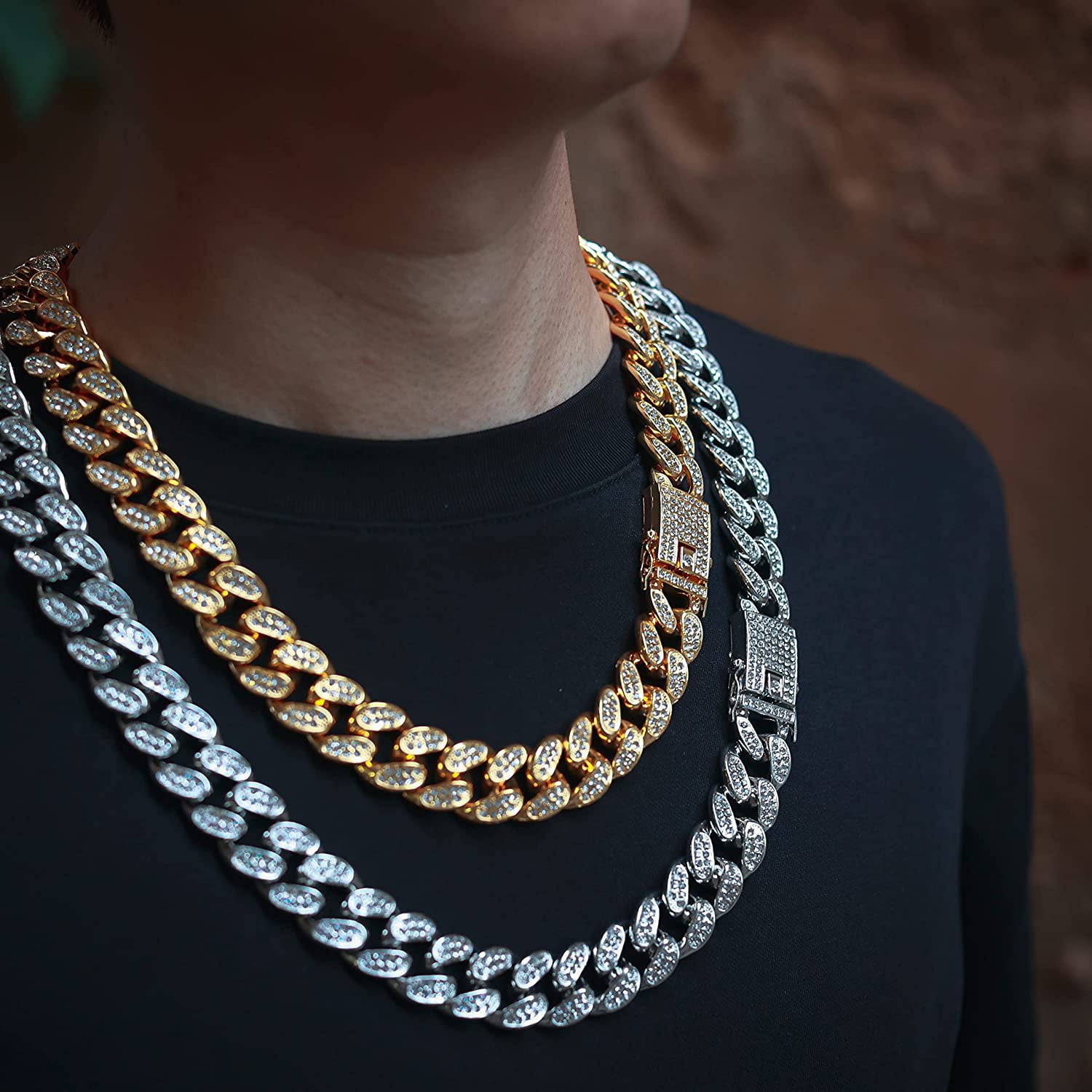 Daimond Rose Gold Chains For Men