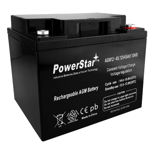 PowerStar 12 V 45 Ah NP3824 Sealed Lead Acid Battery for Computer ...