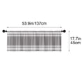 Aoznliie Valance, Washable Light Filtering Waterproof Valance Curtain ...