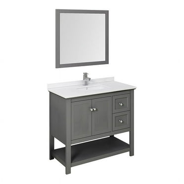 Fresca Manchester 72" Double Sinks Wood Bathroom Vanity w/Mirrors in ...