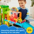Fisher-Price Little People Toddler Playset with Figures & Toy Car, Light-up Learning Garage ...