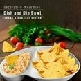 LUSHIG White Chip and Dip Serving Set with Divided Melamine Tray for ...