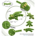 DolliBu Plush Alligator Stuffed Animal - Soft Huggable Large Green ...