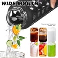 MUKOKO 24oz Glass Water Bottle, Reusable Glass Bottle with Silicone ...