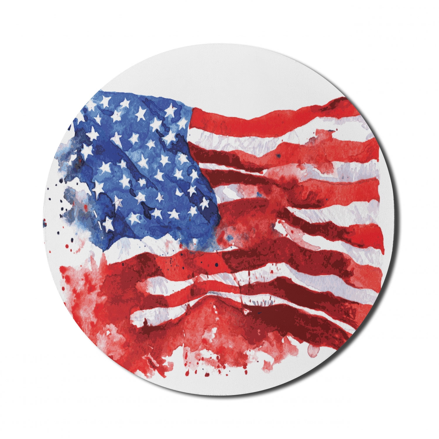 American Mouse Pad for Computers, Flag of America Watercolor Splash ...