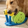 Interactive Snuffle Snail Dog Toy with Squeaker & Crinkle Paper – Tug ...