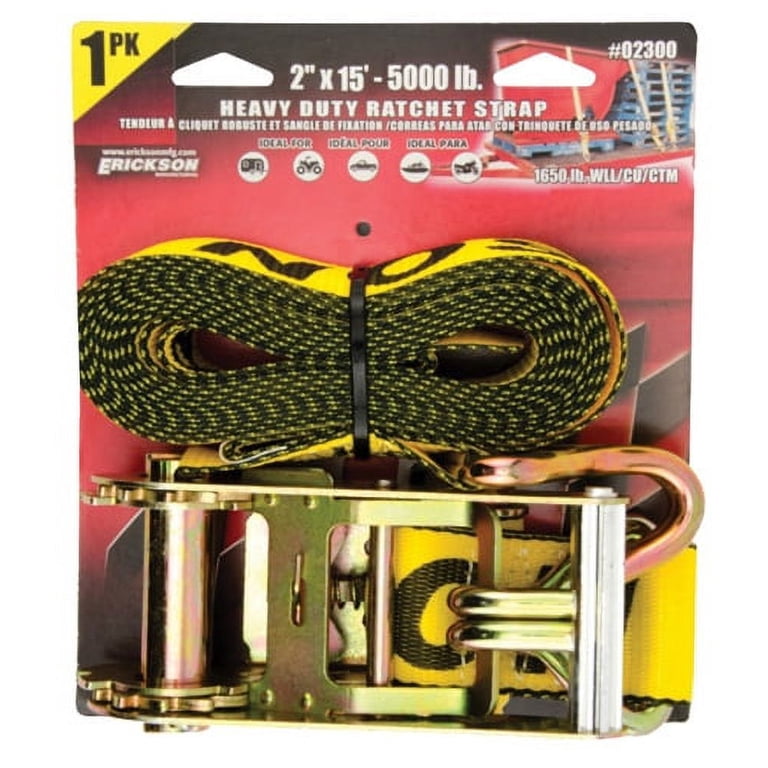 Small Ratchet Straps Erickson 2300 2 In. X 15 Ft. 5000 Lbs Ratchet ...
