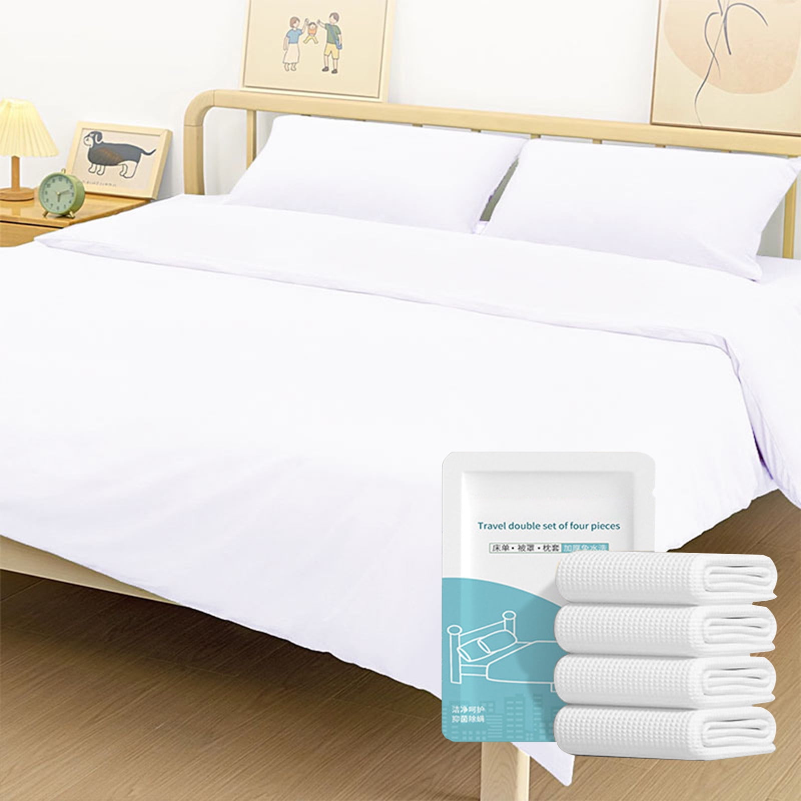 Click here for Topllc Disposable Bed Sheets Set For Hotel  Portab... prices