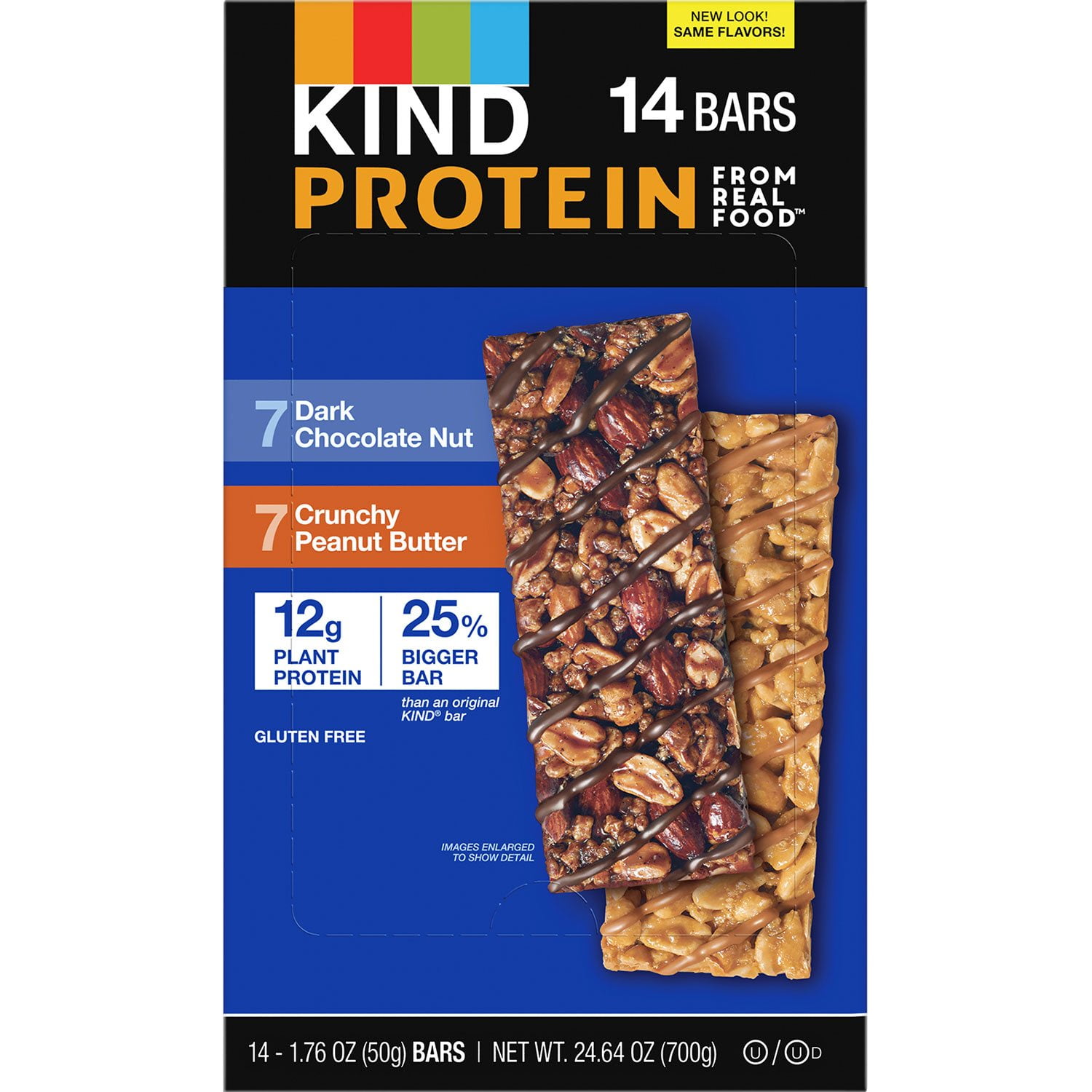 KIND Protein Dark Chocolate Nut and Crunchy Peanut Butter Variety Pack ...