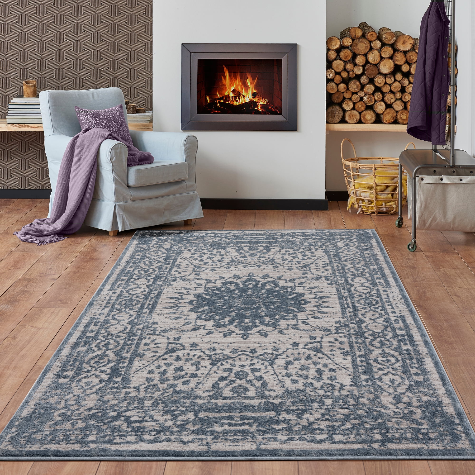 Roma Collection Vintage Bohemian Traditional Style Persian Oriental Rug ...