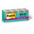 Post-it Full Stick Sticky Notes, 3x3 inches, Supernova Neons Collection ...