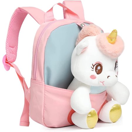 Kids Unicorn Backpack Girls Toddler Toy Backpack Small Stuffed Animal ...