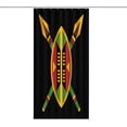 African Shield Spears Print Shower Curtain,Cloth Fabric Waterproof ...