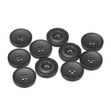 Uxcell 50pcs 40L Sewing Buttons 1"(25mm) Resin Round Flat 4-Hole Craft ...