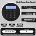 SRWTRCHRY 0.7 Cu. ft. Safe Box, Keys & Digital Keypad Lock, Home Safe ...