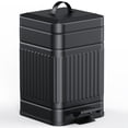 1.3 Gal Galvanized Steel Step Trash Can - Soft Close Pedal Lid ...