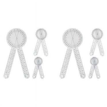 12 Inch Goniometer,Transparent Orthopedic Angle Ruler Plastic ...