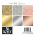 DCWV Single-Sided Cardstock Stack 6"X6" 14/Pkg Washi Metallics Glitter ...