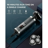3 in 1 Men's Electric Razor with Nose Sideburn Trimmer, Cordless ...