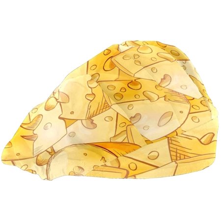 Working Hat Yellow Cheese Slices Women's and Men's Cap Adjustable Tie ...
