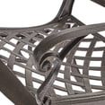 Laura Outdoor Aluminum 8 Seater Dining Set, Gloss Black - Walmart.com