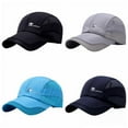 Unisex Breathable Full Mesh Baseball Cap UPF 50+ Quick Dry Running hat ...