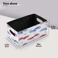 2 Pcs Foldable Felt Storage Bins Decorative Fabric Organizer Baskets ...