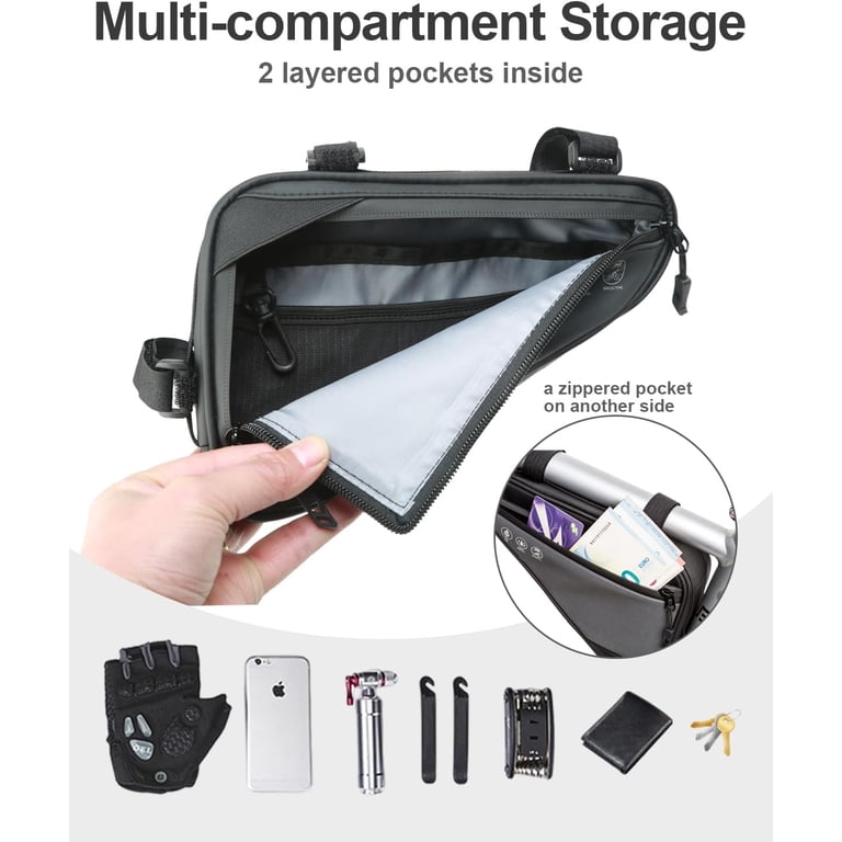 Waterproof Cycling Bag NDakter Bike Triangle Frame Bag 1.2L ...