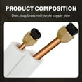HVAC Brass Piping set Three Layer Insulated Tubes Flexible Small Split ...
