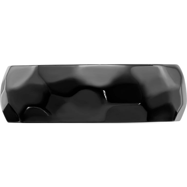 Zirconium Black Polished And Hammered 7mm Band (Size 13 Zirconium Black Polished And Hammered 7mm Band (Size 13