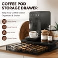 Coffee Storage Drawer with Pull-Out Basket, Carbon Steel Countertop ...
