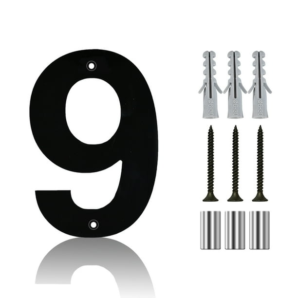 Coolmade 5" Acrylic Floating House Number, Metal Modern House Numbers ...