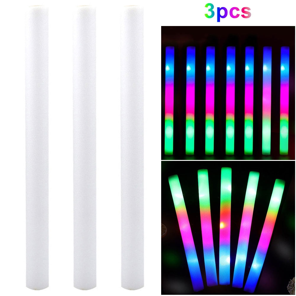 3 Uds LED Cheer Stick Light Up Sticks Hasta 10H Suministros para ...