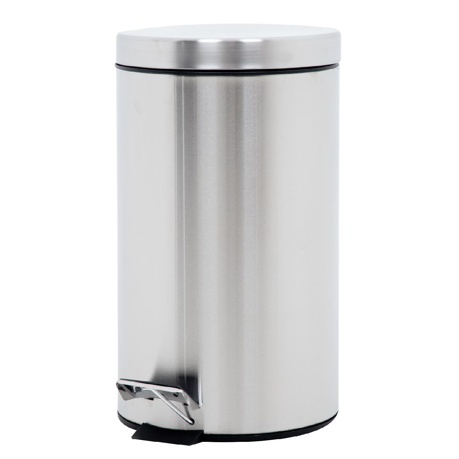 Bote de Basura Metalico ColorHome Acero Inox Con Pedal Cocina 12L gris ...