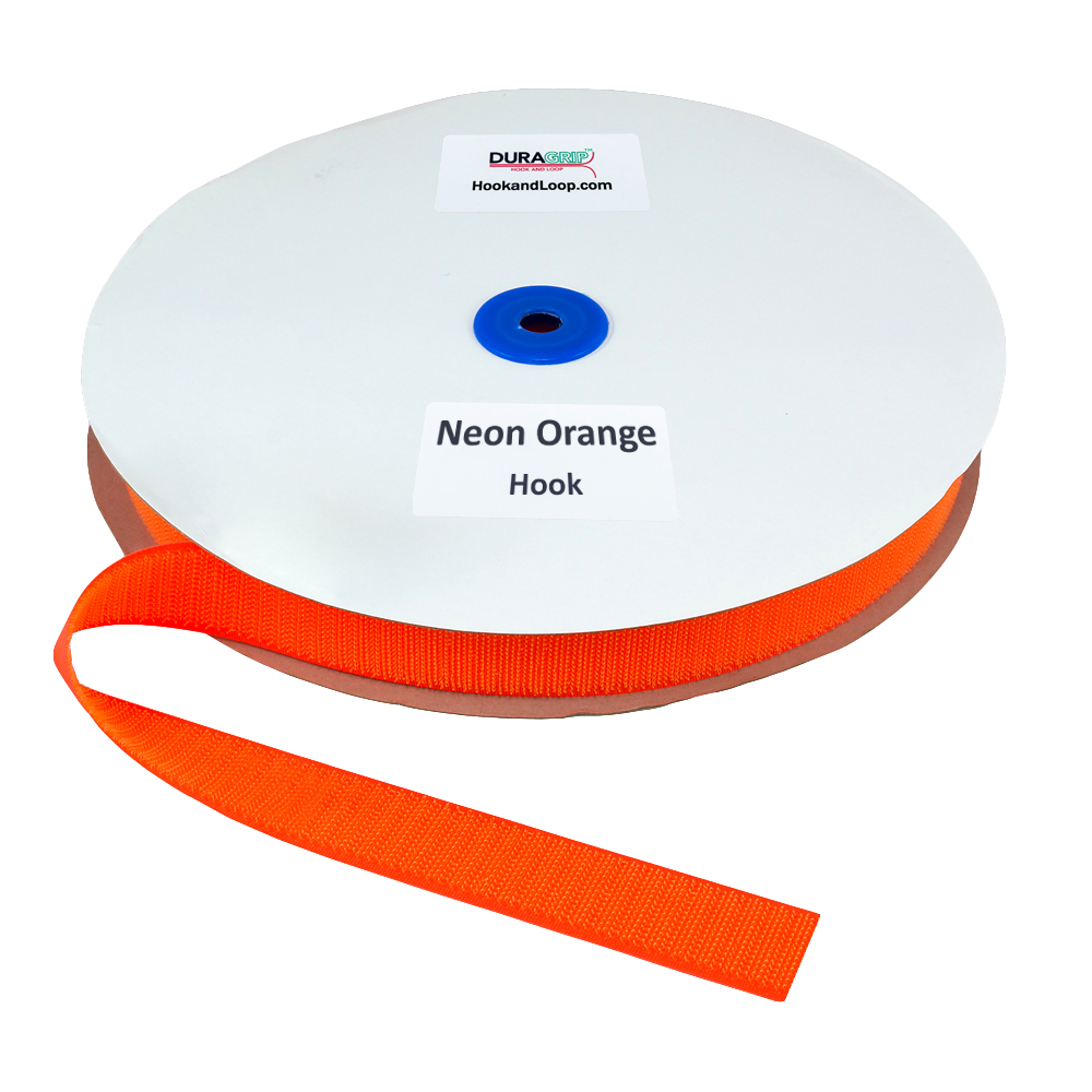 DuraGrip® Brand - 1" Neon Orange Hook Sew-On - Walmart.com