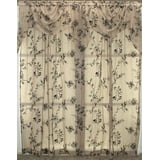 Fenwick Flocked Semi-Sheer Swagger 52Wx30L - Walmart.com