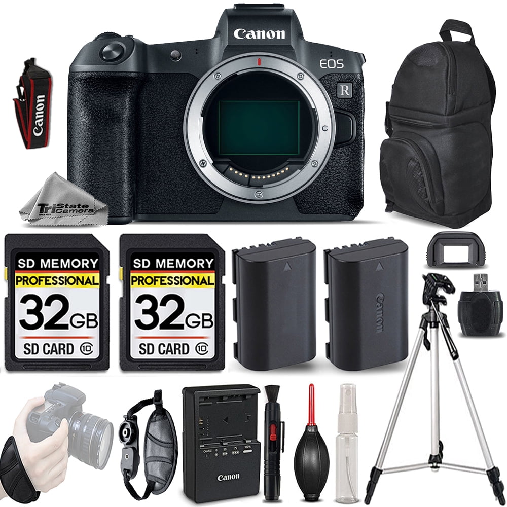 Canon EOS R Mirrorless GPS WiFi NFC DSLR Camera + EXT BAT + Tripod ...