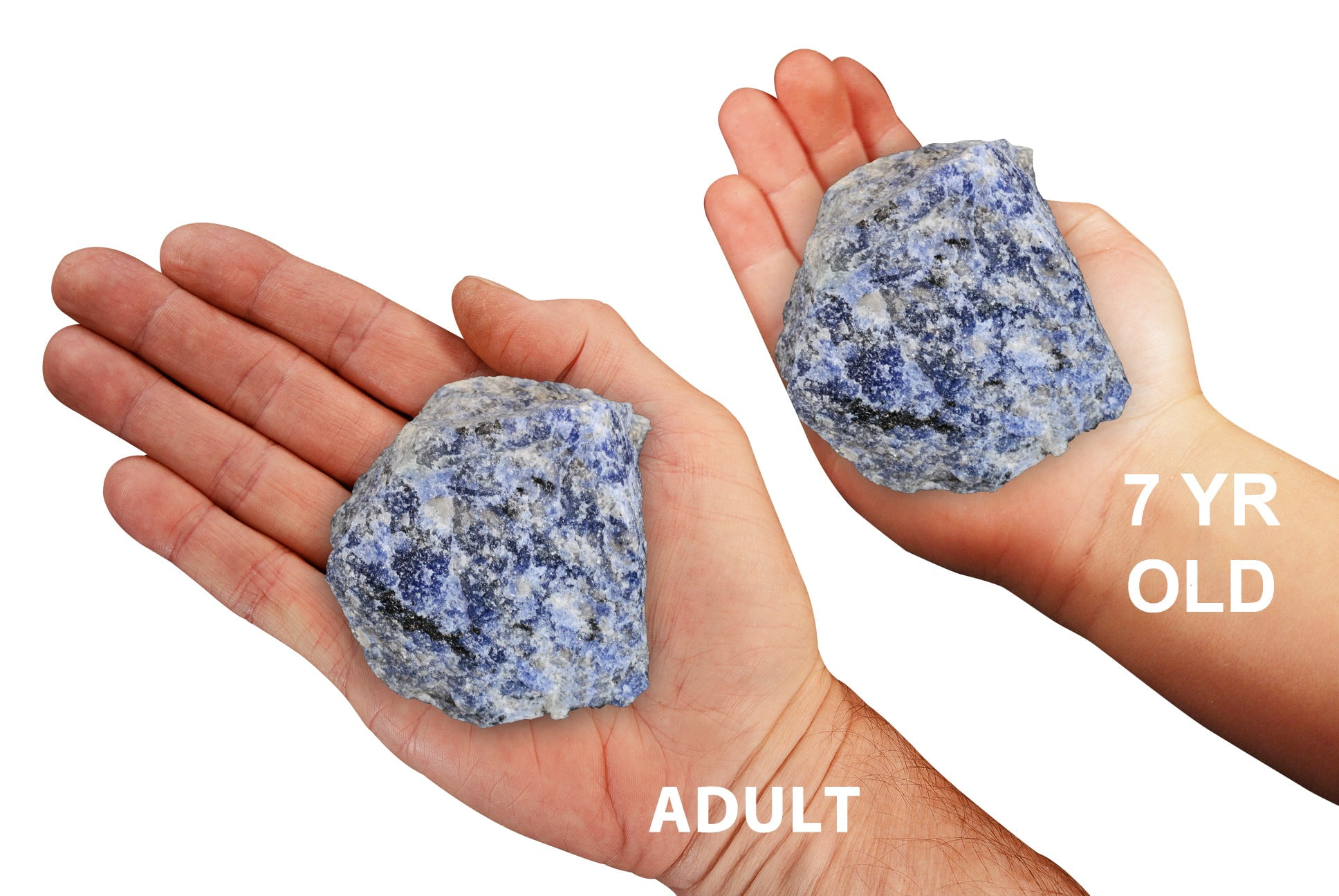 Kidz Rocks Blue Quartz 2 1/2" 4-7 oz Raw Chakra Healing Crystal Rock ...