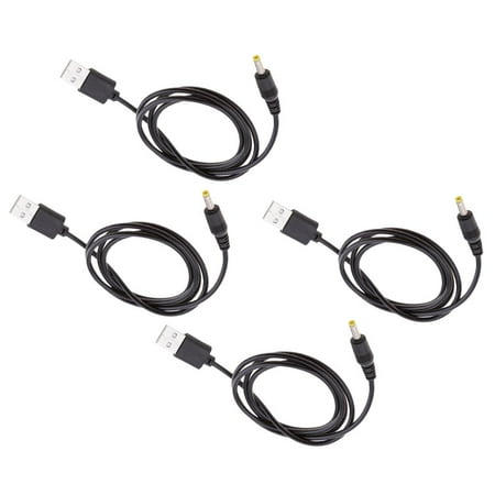 4X USB Type A to DC Power Charging Cable with Male 4.0x1.7mm DC ...