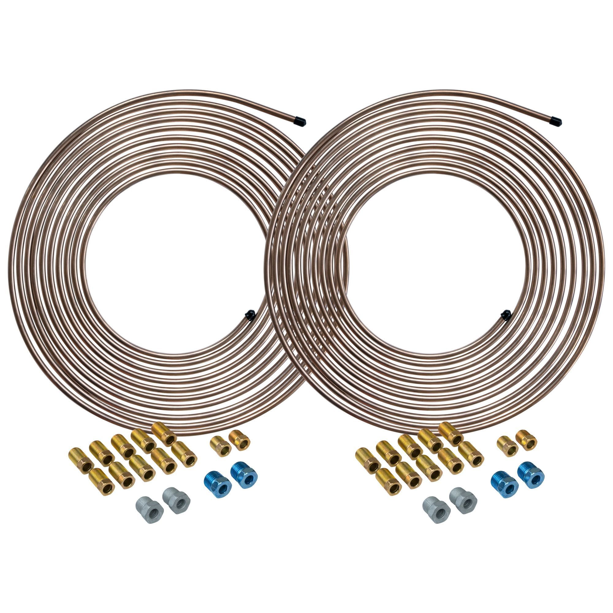 4LIFETIMELINES - Copper-Nickel Brake Line Tubing Coils and Fittings, 2 ...
