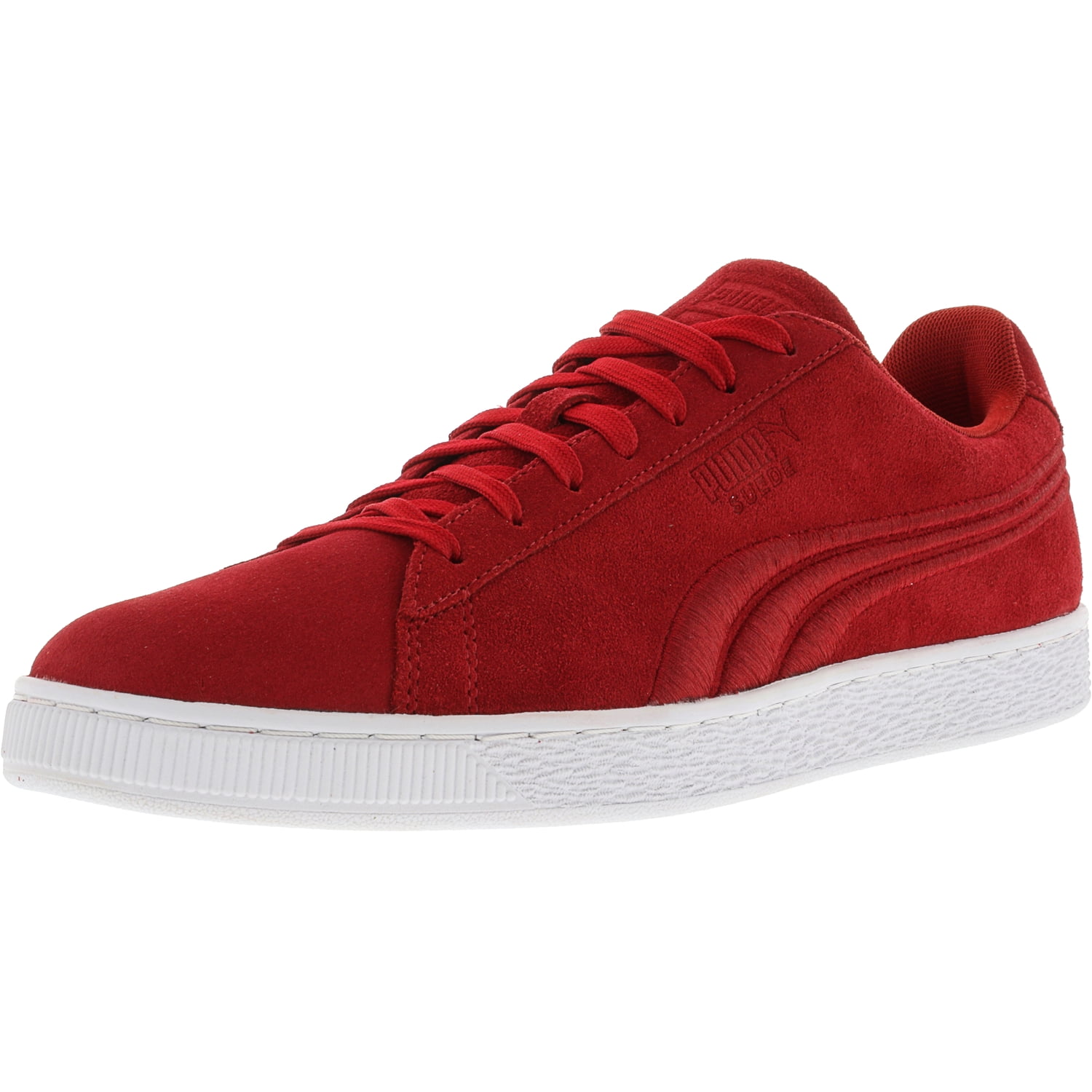 Puma Men's Classic Badge Suede Barbados Cherry Ankle-High Fashion ...