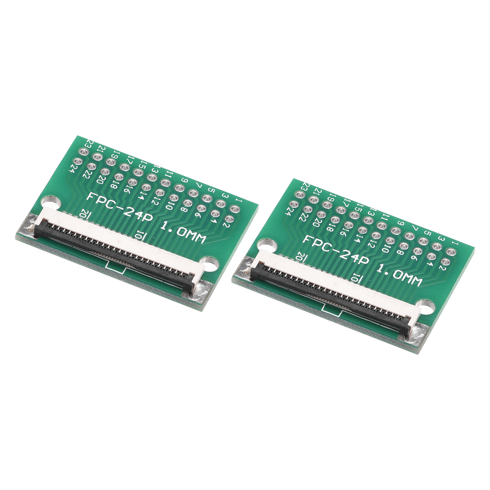 Uxcell FPC Converter Connector 24P 1.0mm on Socket Side, Back 0.5mm, to ...