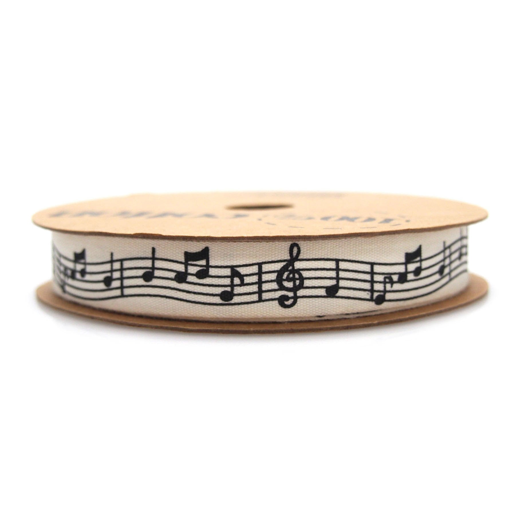 Black Musical Notes Cotton Ribbon, 5/8-Inch, 10 Yards - Walmart.com