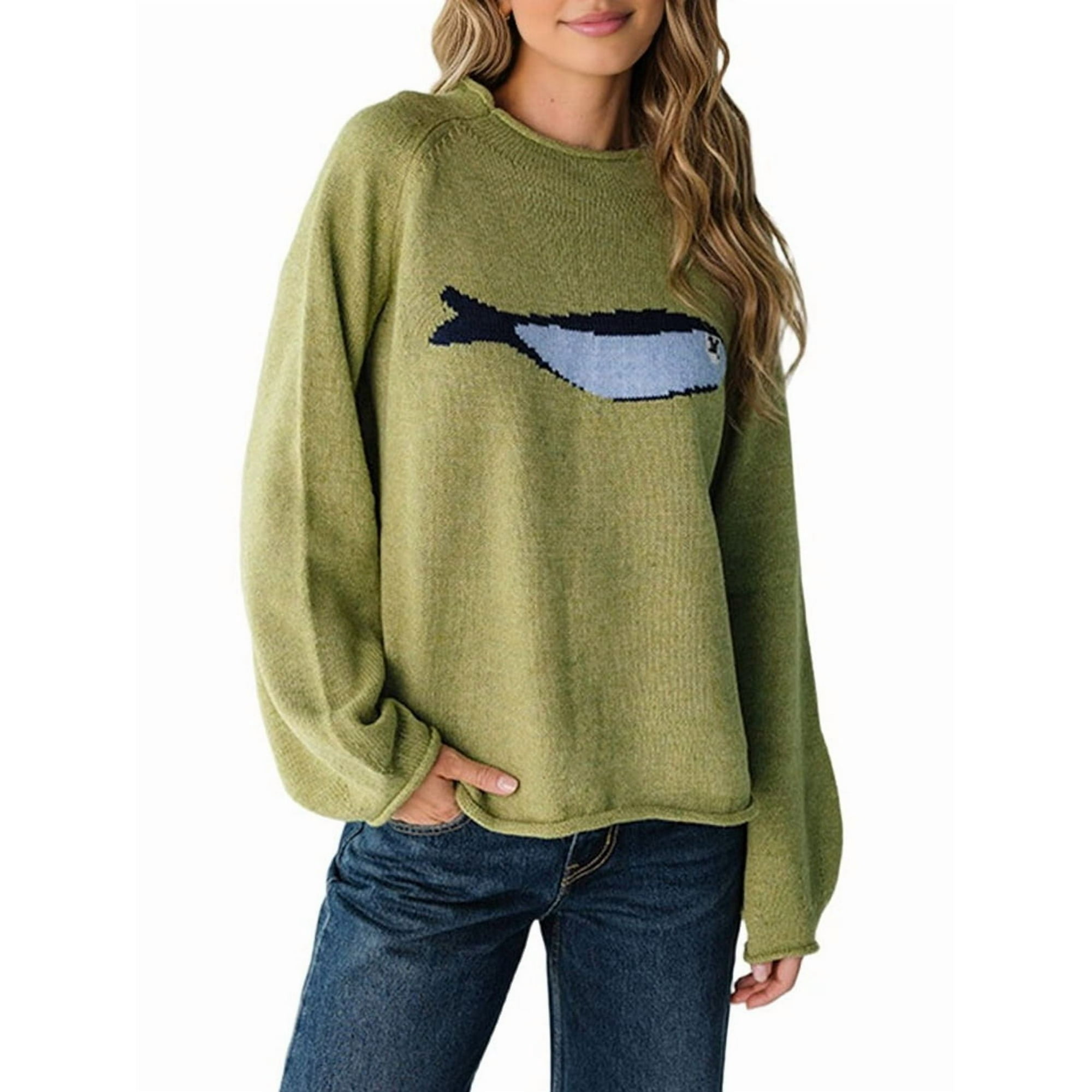 Click here for Unbranded Women Cute Graphic Oversized Knitwear Lo... prices