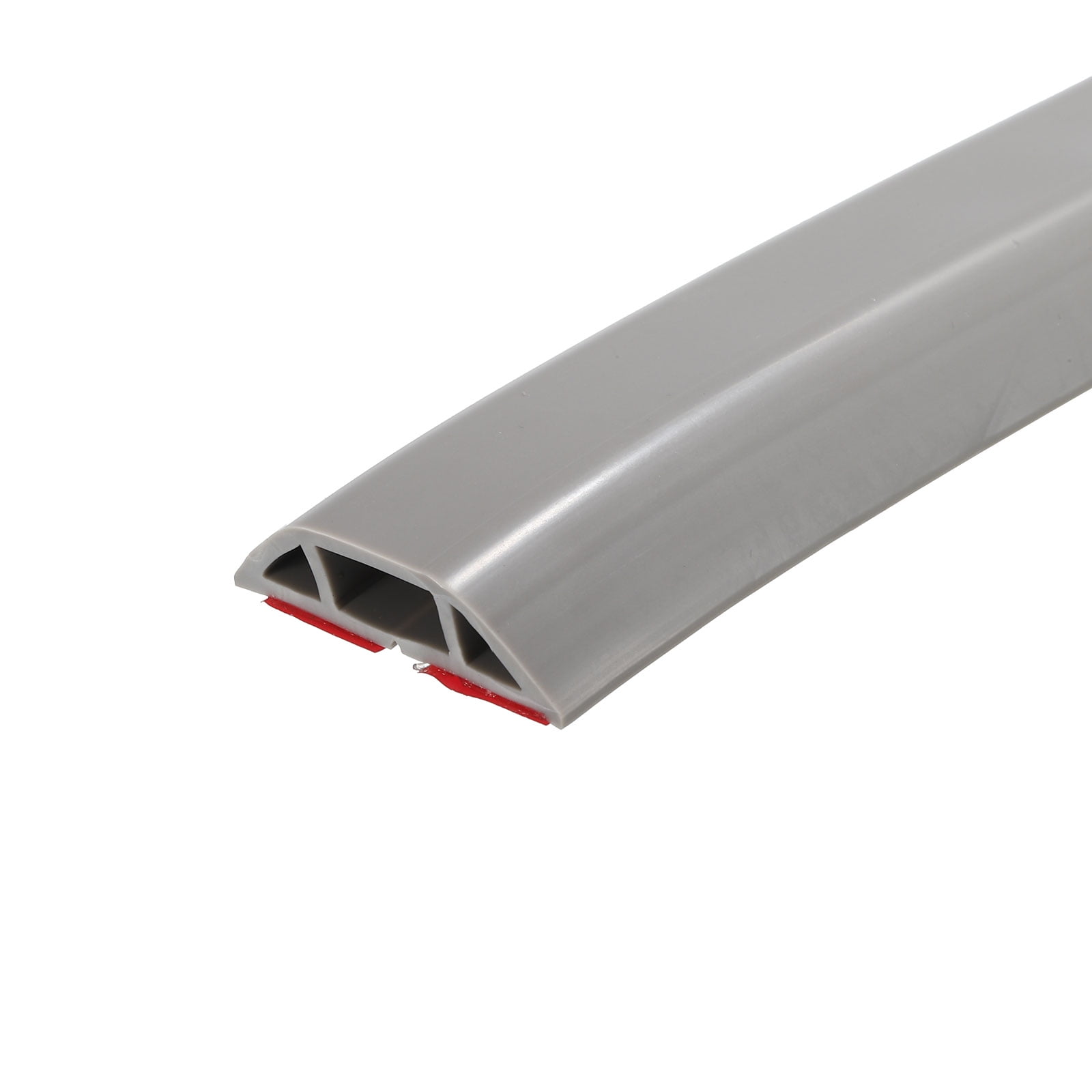 Floor Cord Cover Cable Protectors 0.55" W x 0.28" H 10ft Grey Self ...
