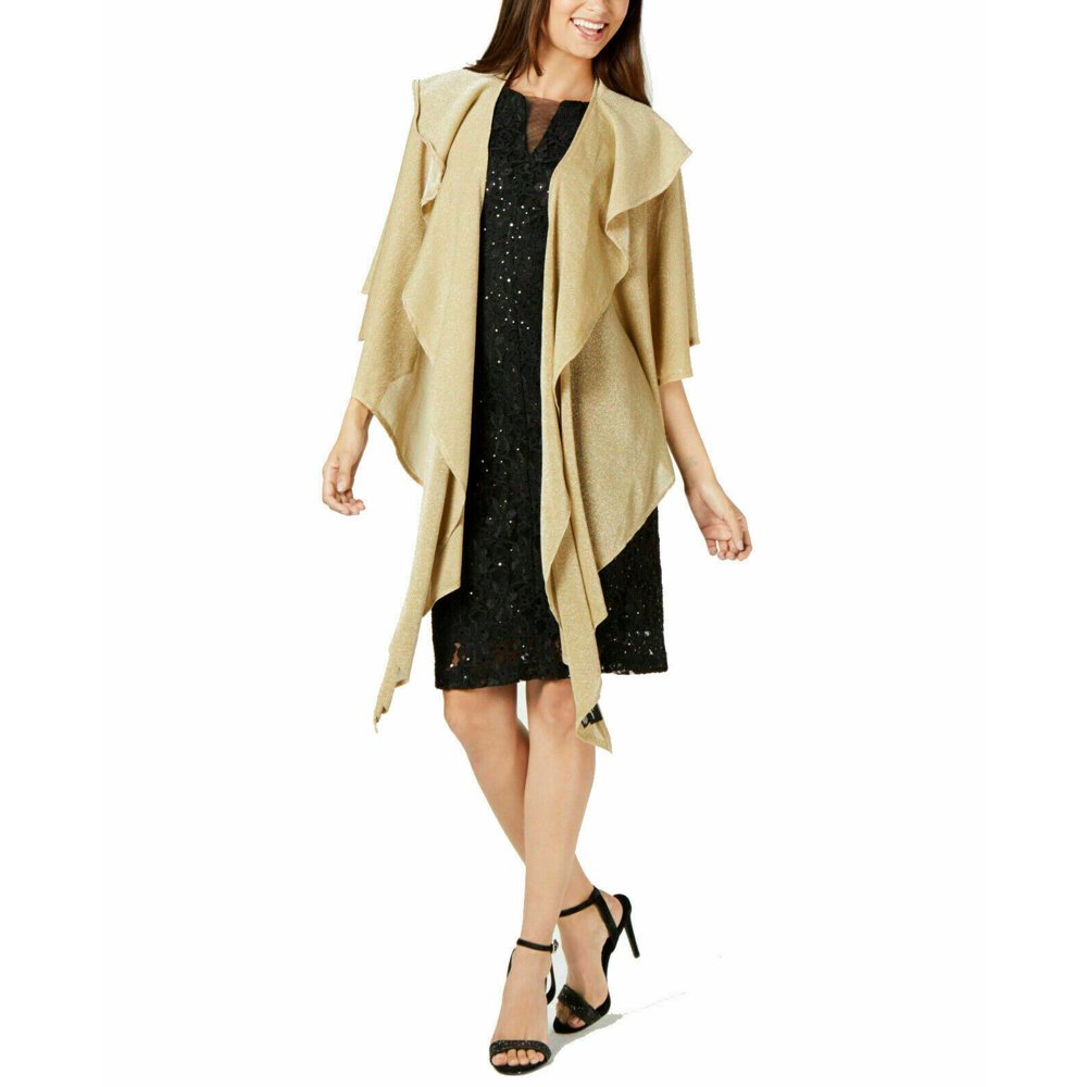 Cejon - Cejon Women's Shawl Double-Draped Sparkle Evening Wrap ...