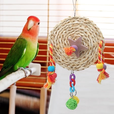 Resistance Bright Bird Toy, Safe Bird Chewing Toy, Hanging Swing For ...